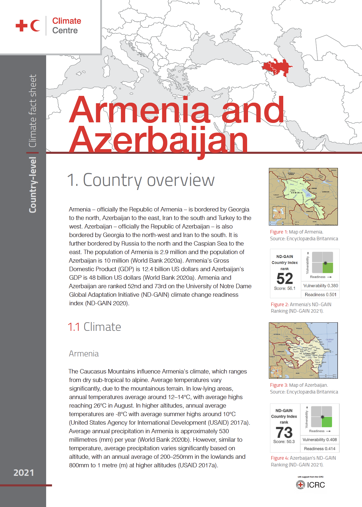 Armenia and Azerbaijan Climate Factsheet – Red Cross Red Crescent ...