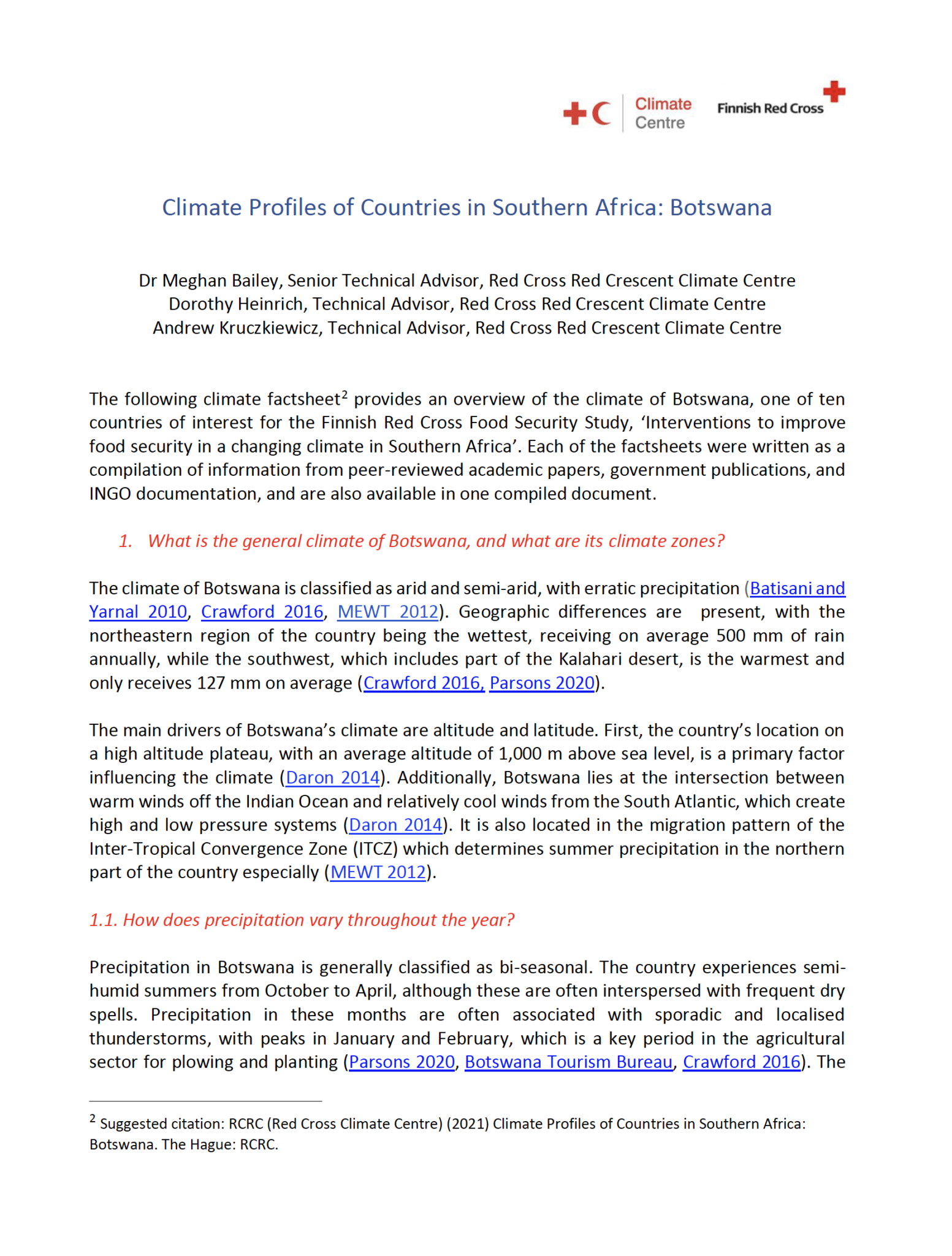 Botswana – Red Cross Red Crescent Climate Centre